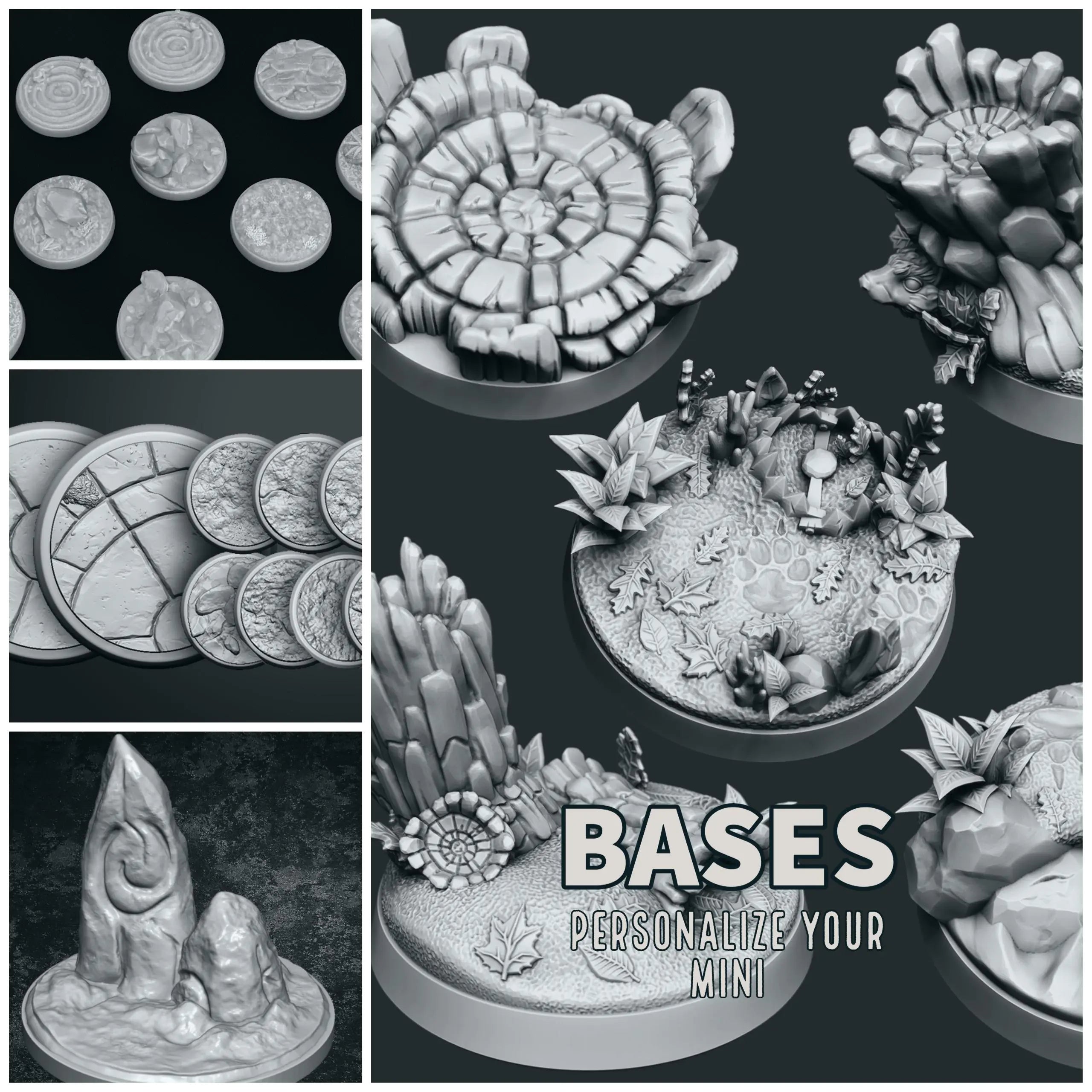Mini Bases | Tattles Told 3D Mini Bases
