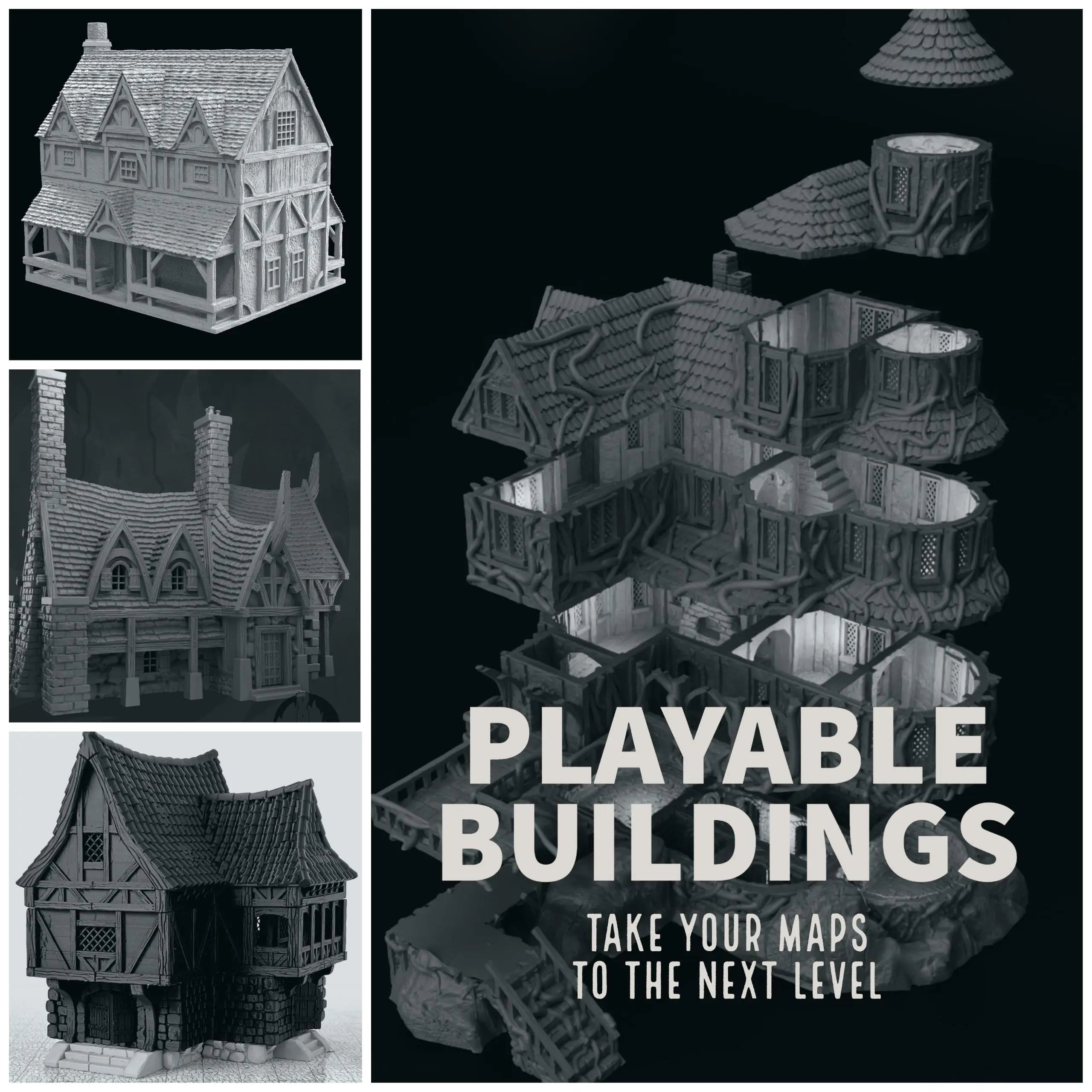 Playable Buildings Collection | Tattles Told 3D