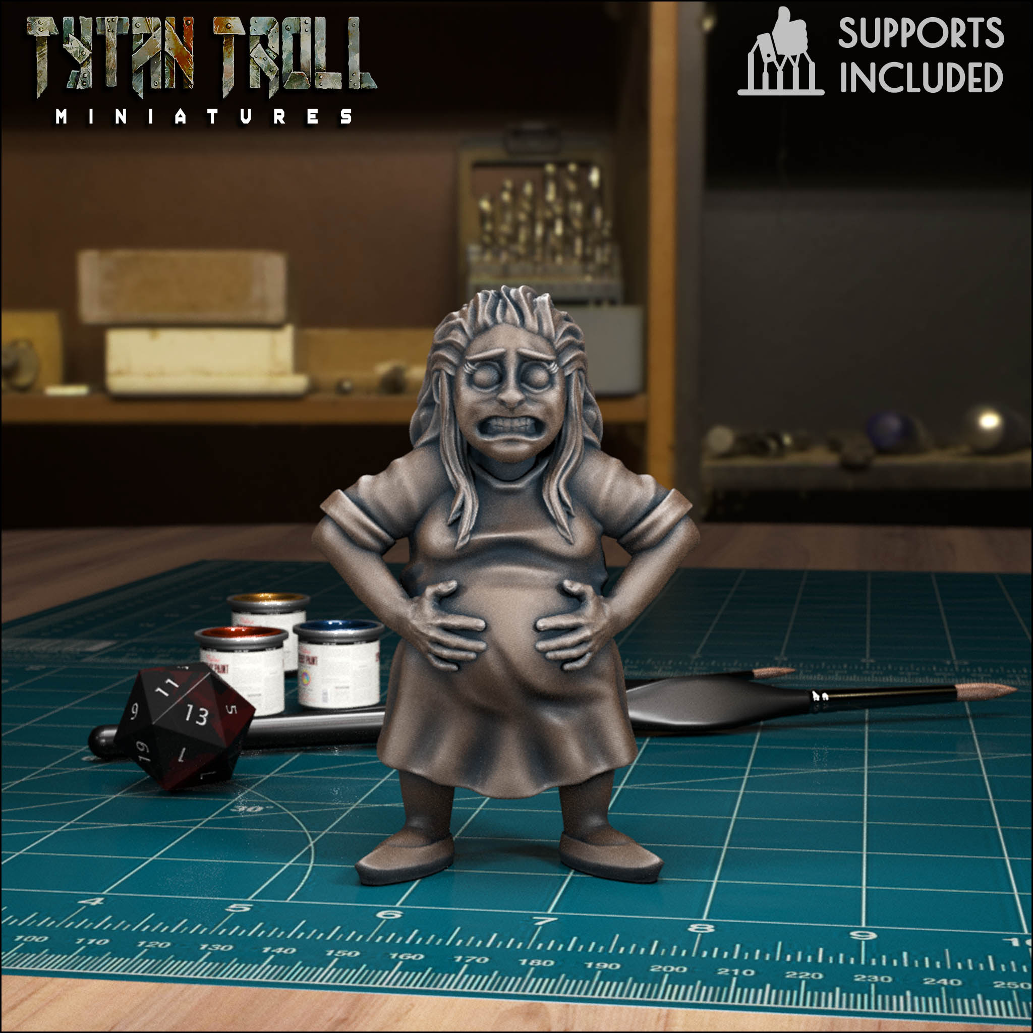 CoS Dimira Yolensky | D&D TTRPG Mini | TytanTroll Miniatures Miniature ...