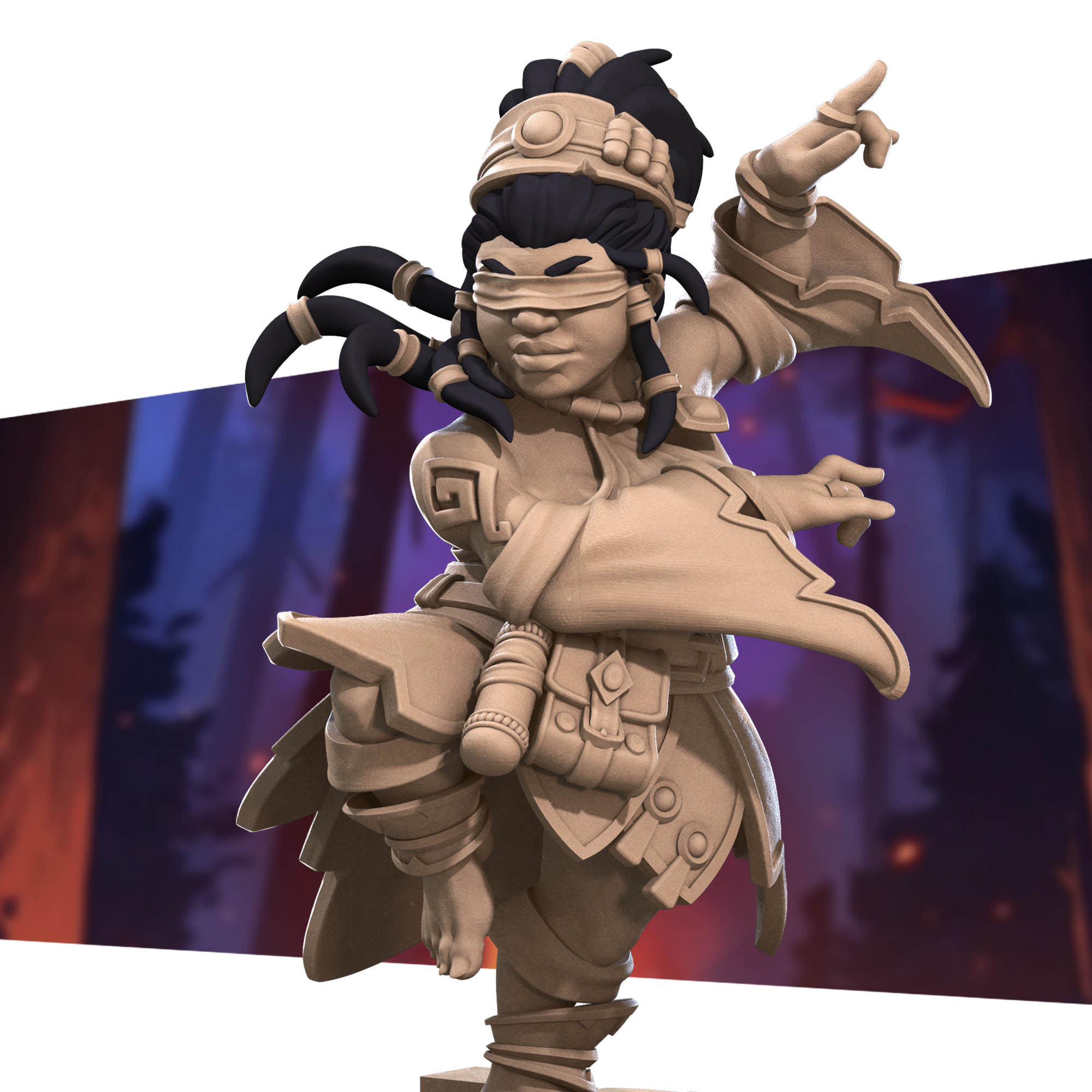 Bullet Heroes, Dwarf Monk | D&D Pathfinder TTRPG Miniature | Bite the ...
