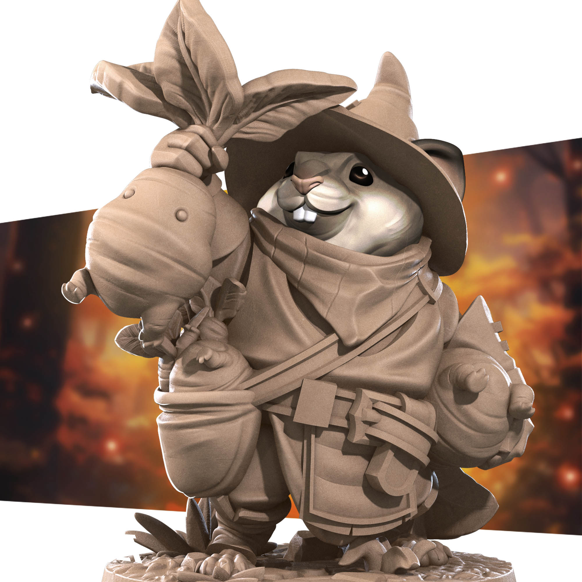 Bullet Town Forest Village, Mousefolk Farmer | D&D Pathfinder TTRPG ...
