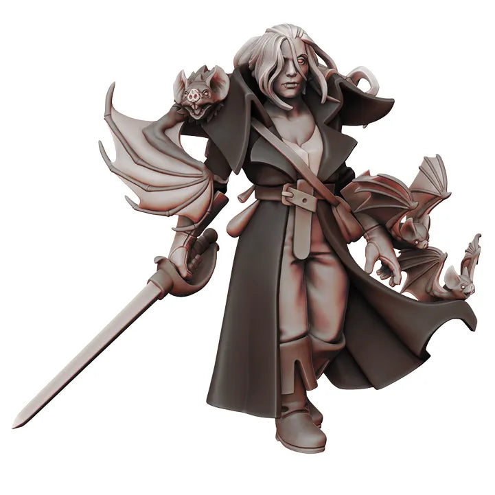 Vampire | D&D TTRPG Miniature | Manuel Boria Miniature Tattles Told 3D ...