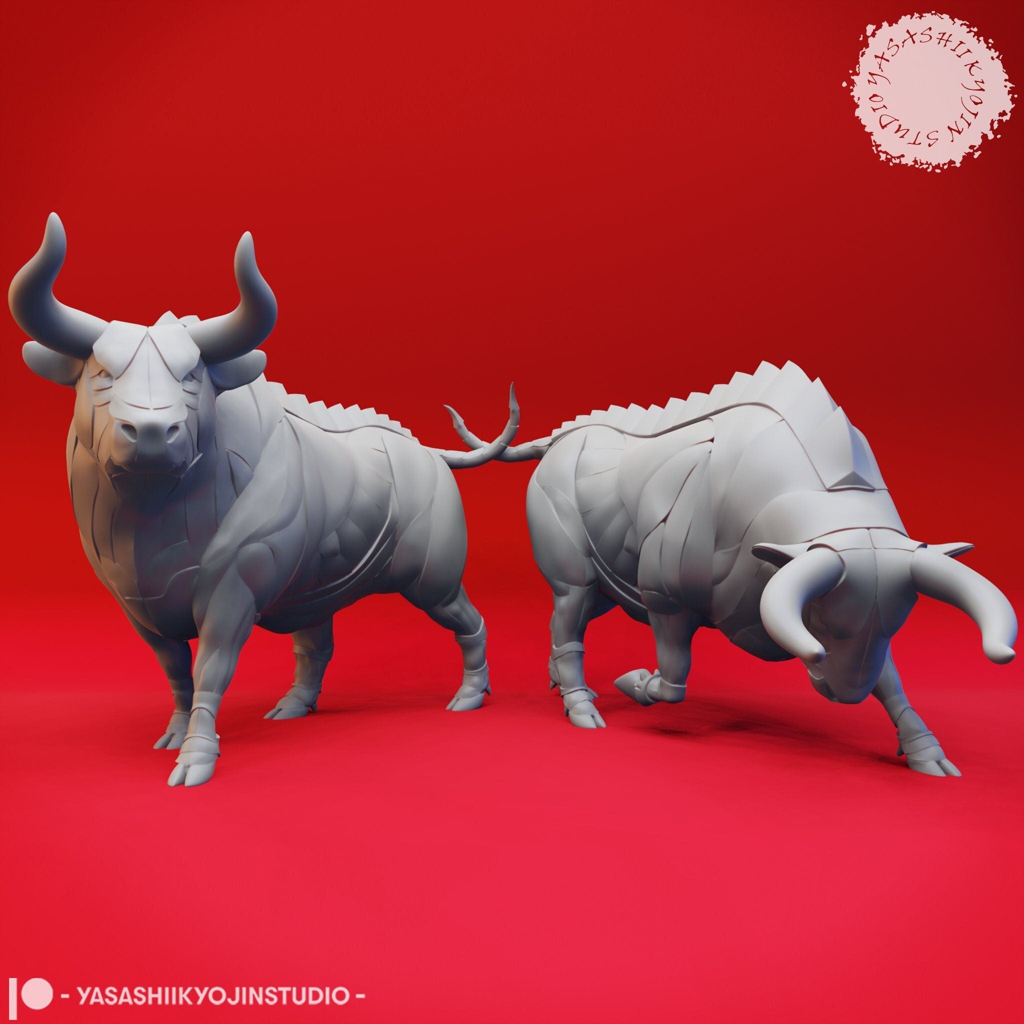 Gorgon, Iron Bull | TABLETOP SCALE | D&D TTRPG Monster Miniature ...