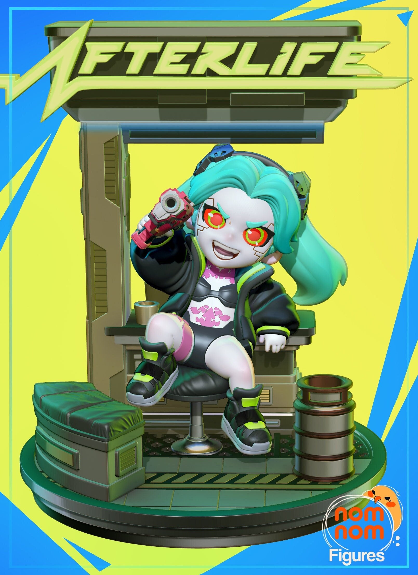 Chibi Edgerunner | Resin Garage Kit Figure Anime Fan Art | Nomnom Figu ...