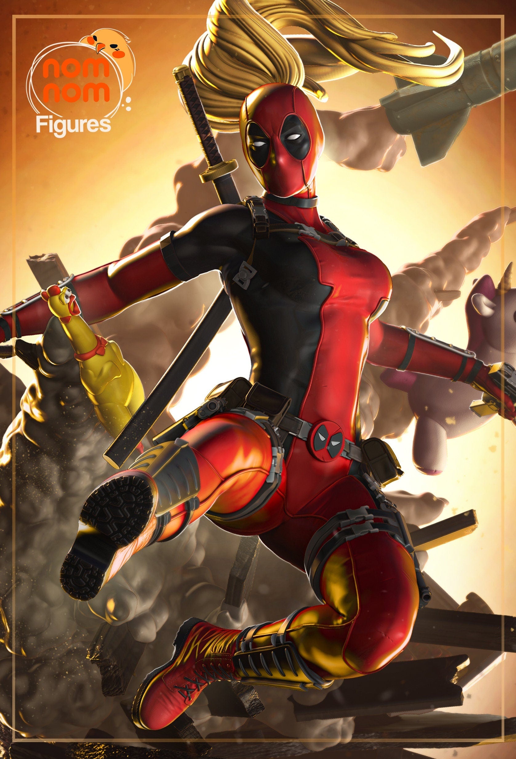 Earth-3010 Mouthy Merc | Resin Garage Kit Figure Comic Fan Art | Nomnom ...