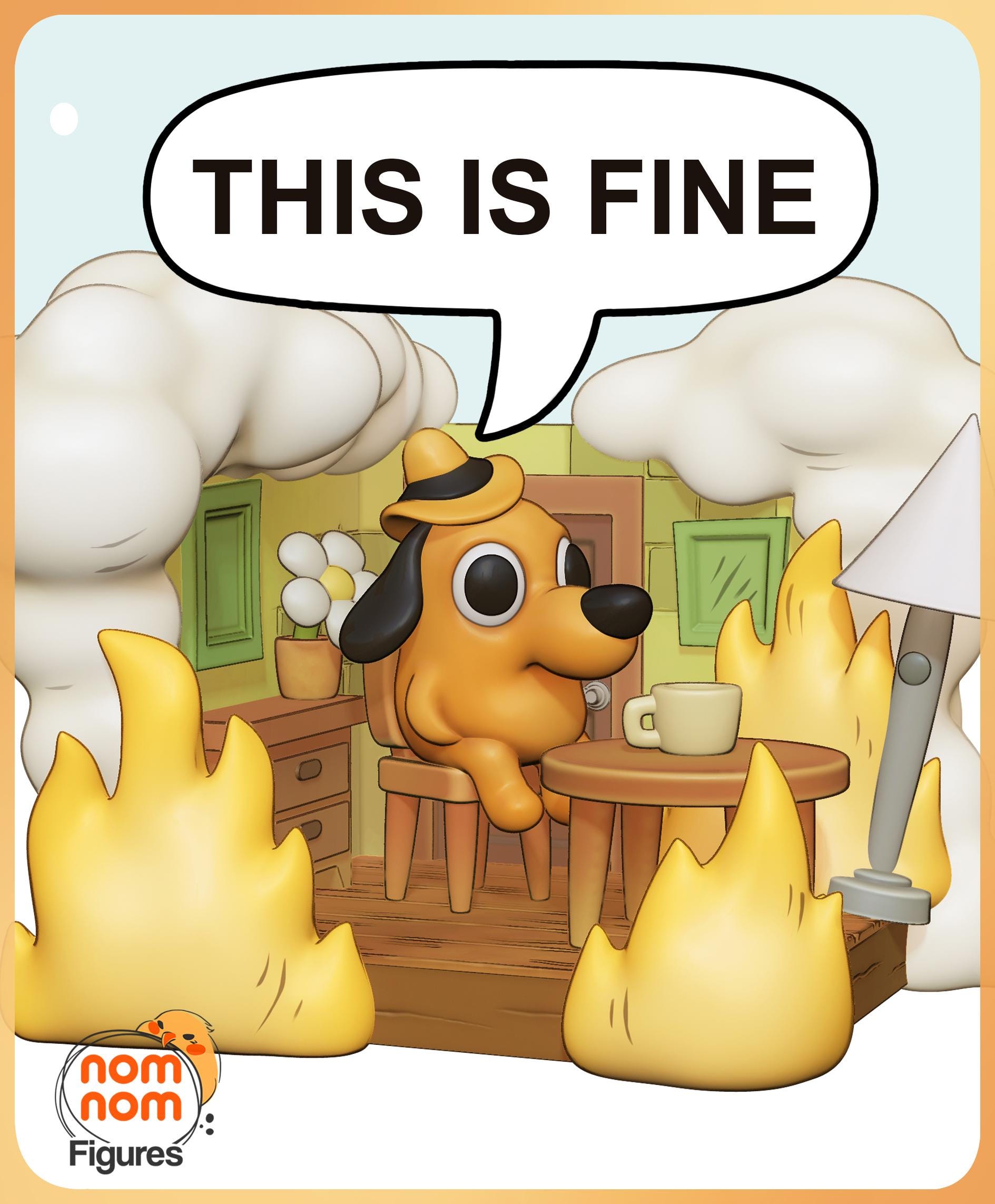 Perfectly Fine | Resin Garage Kit Figure Meme Fan Art | Nomnom Figures ...