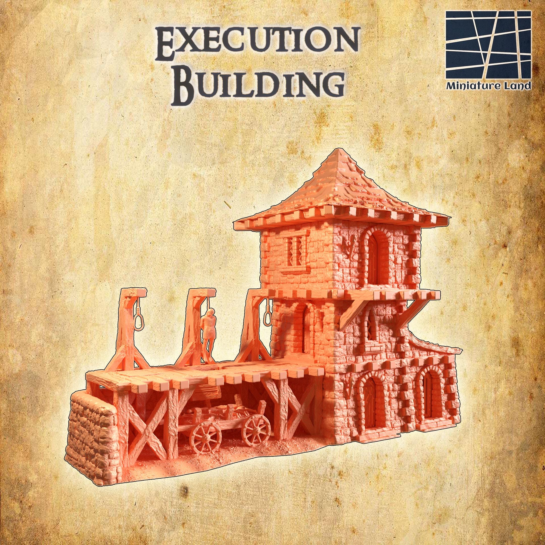 Execution Building | 28mm Scale Model Terrain | D&D TTRPG Playable 3D ...