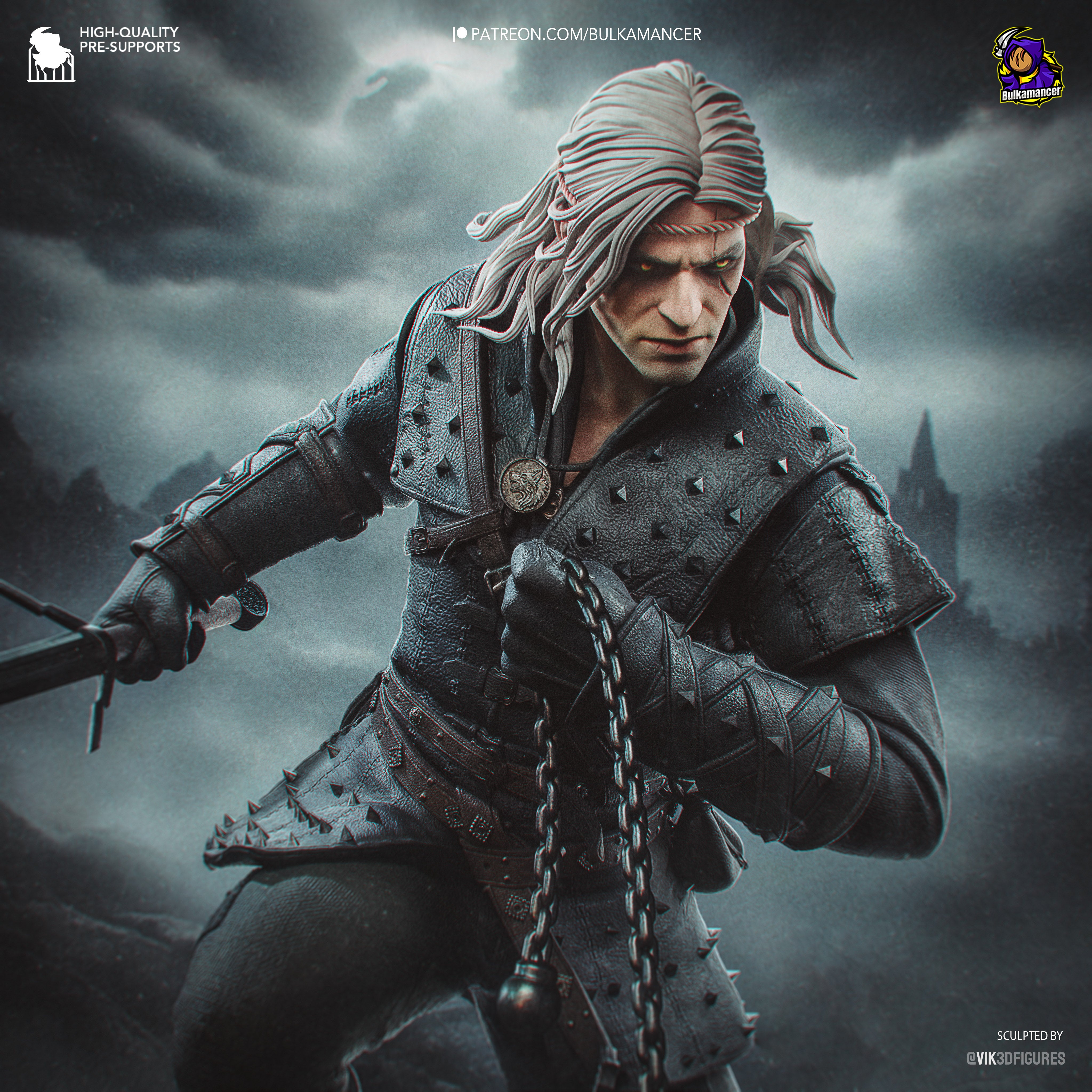 White Haired Butcher | Resin Garage Kit Figure Game Fan Art ...